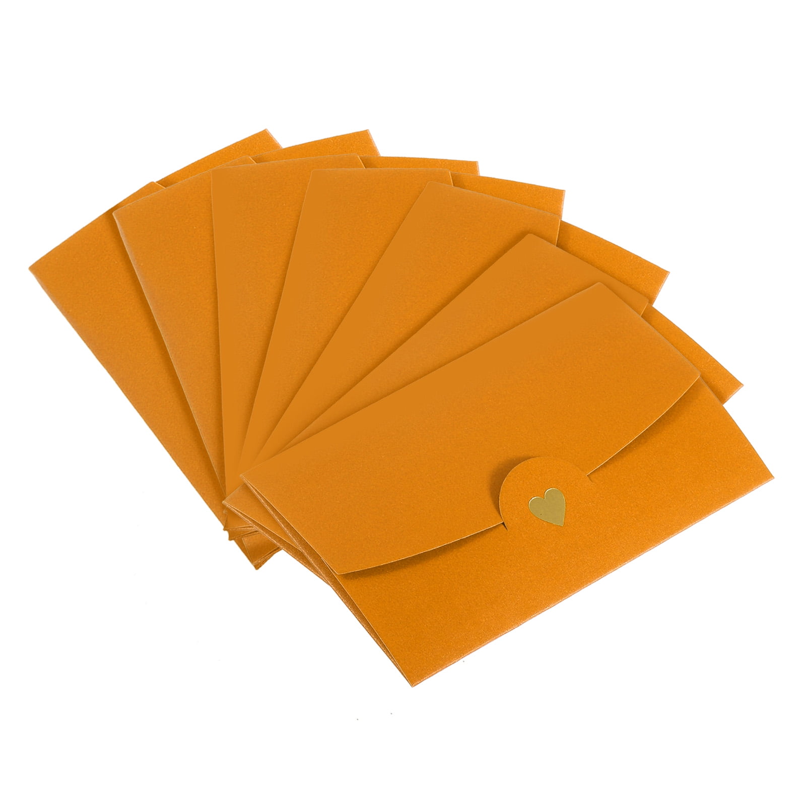 REGALWOVEN Mini Envelopes, Small Holders Retro Gold Heart Business ...