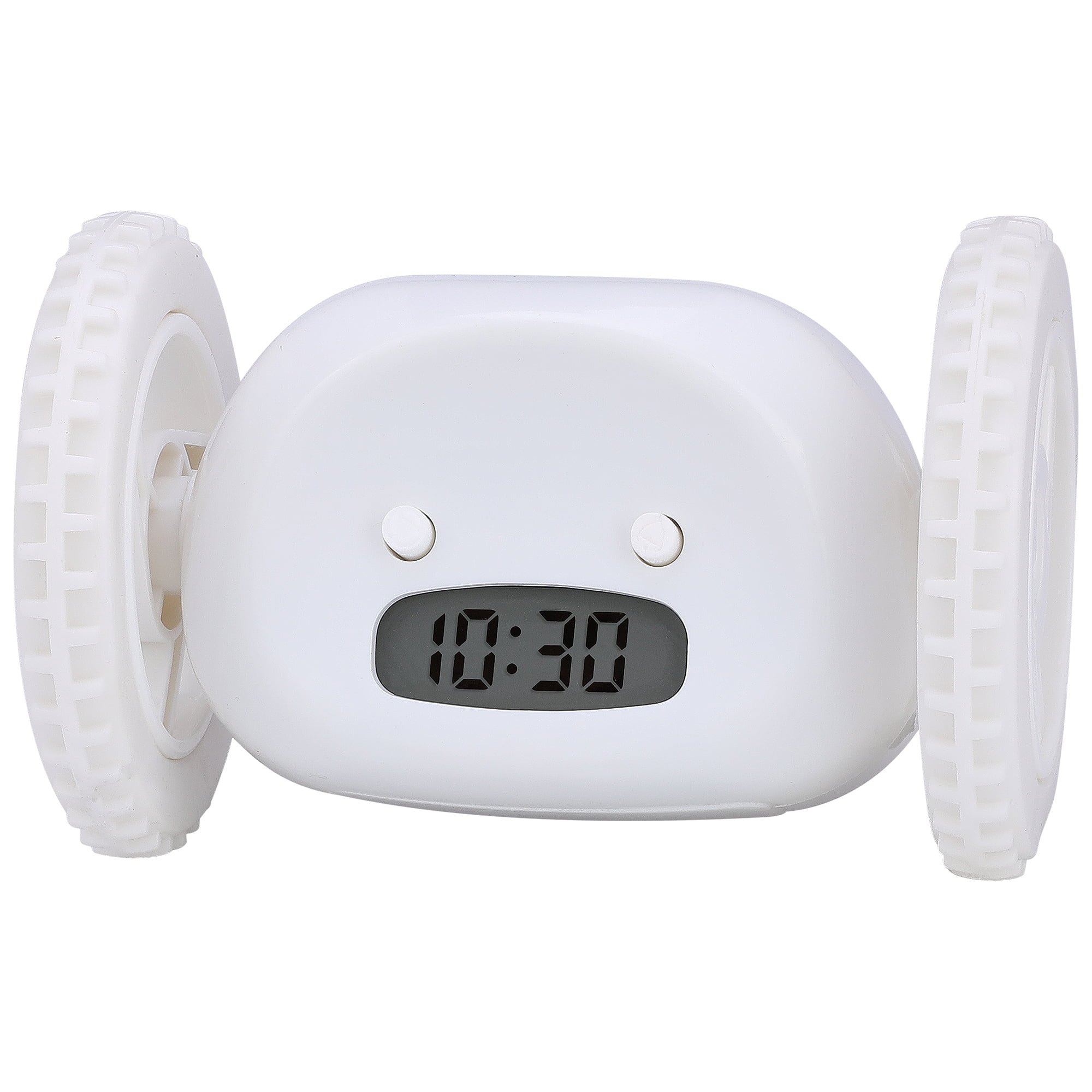 REGALWOVEN Multi-Functional Scrolling Alarm Clock with Wheeled Design ...