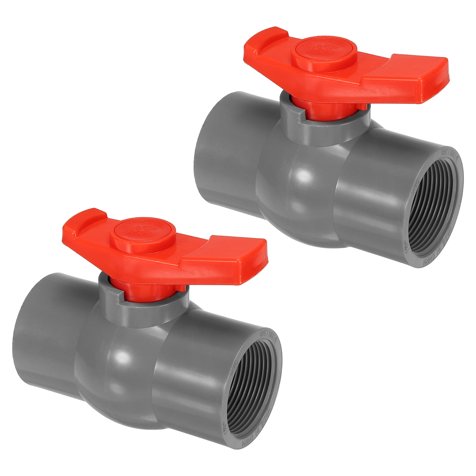 REGALWOVEN PVC Ball Valve Threaded Shut-off Valve with Easy to Rotate ...