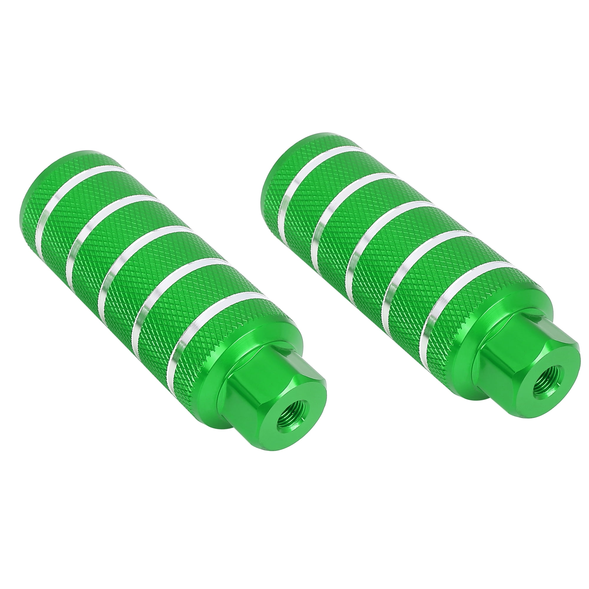 REGALWOVEN Pair Aluminum Alloy Stripe Cylinder Axle Rear Passenger Foot ...