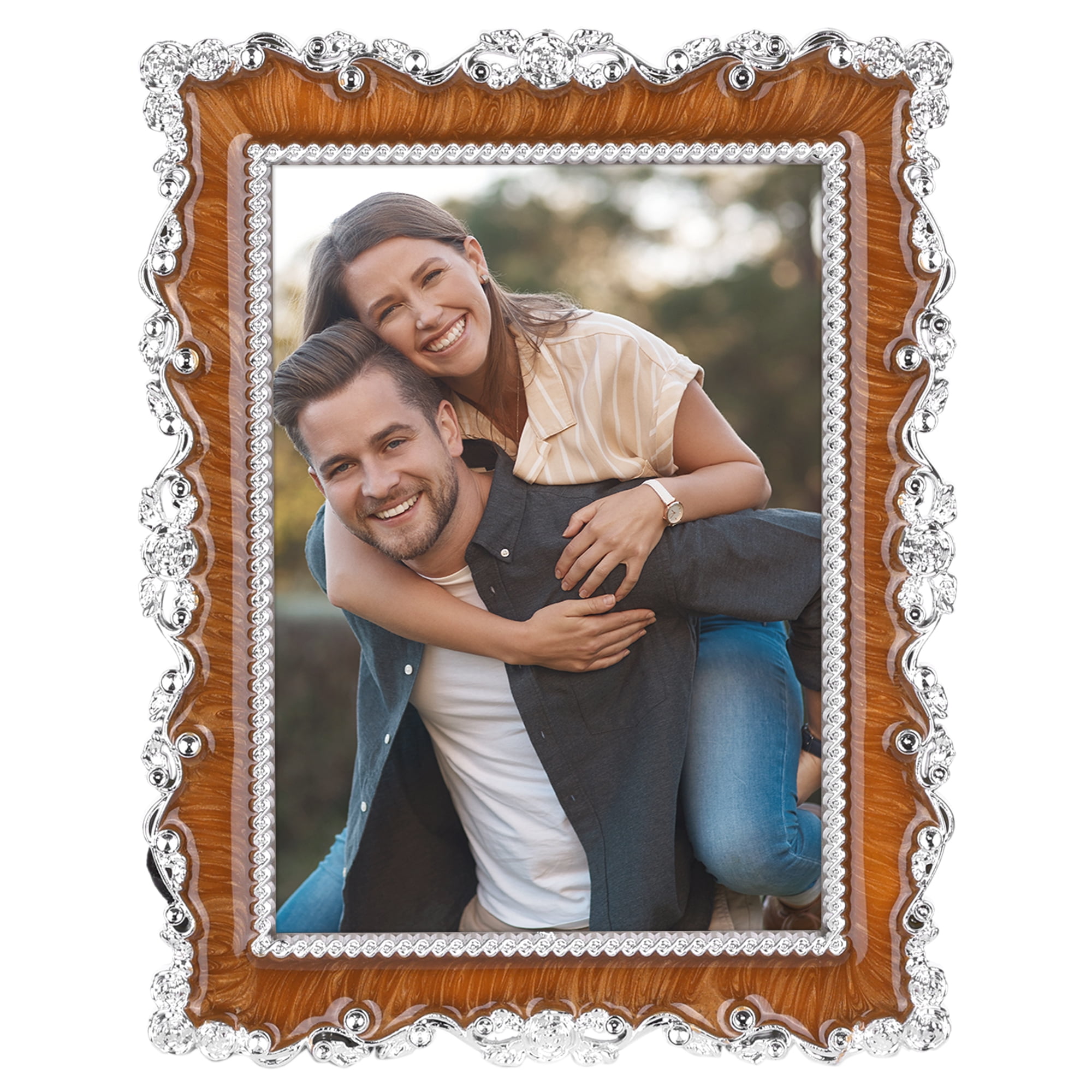 REGALWOVEN Picture Frame Luxury Photo Frames with Glass Front Plated ...