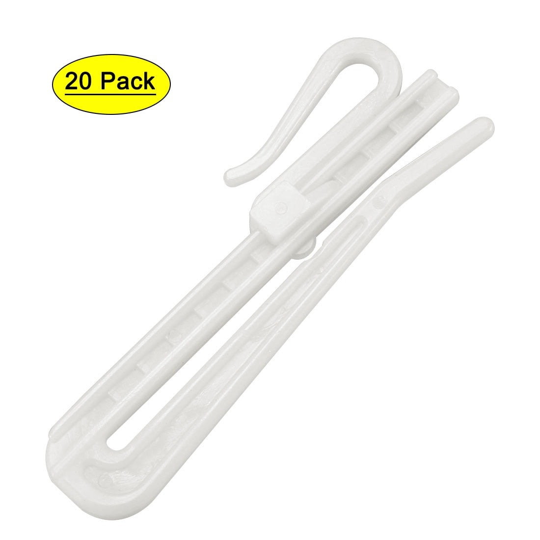 Regalwoven Plastic Adjustable Pinch Pleat Curtain Hooks with Drapery ...