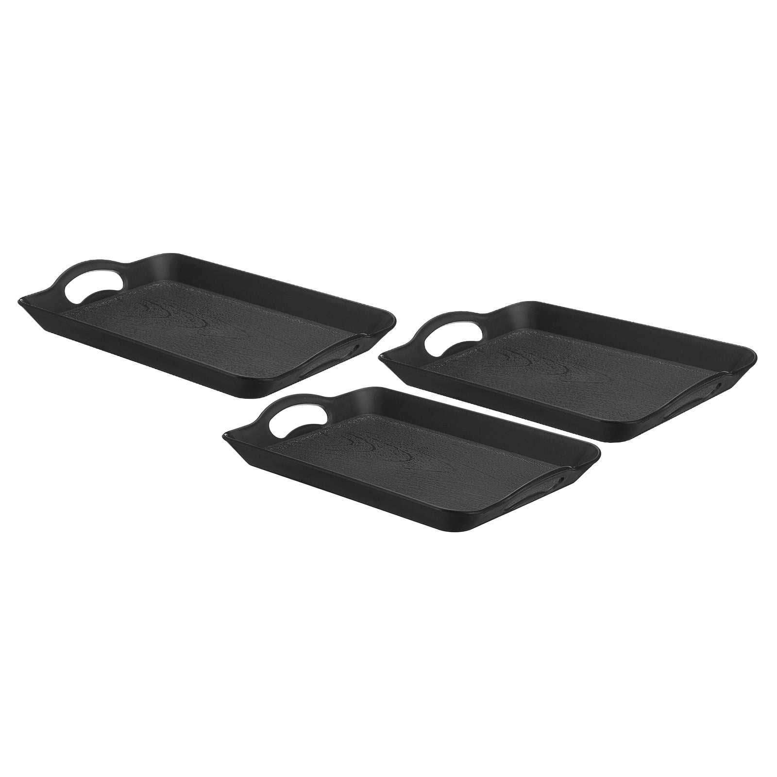 REGALWOVEN Plastic Restaurant Serving Tray, Rectangle Fast Food Serving ...