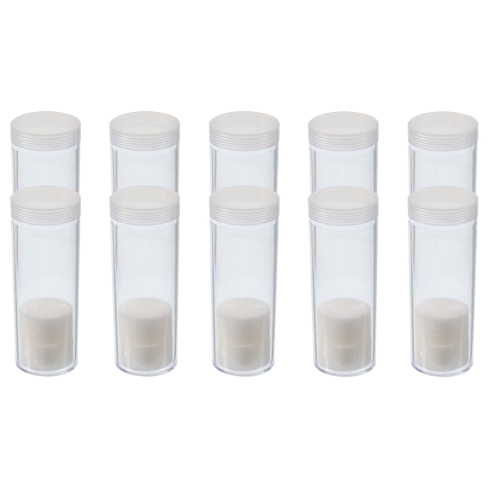 REGALWOVEN Round Coin Tubes, 10 Pack Coin Storage Tubes with Box Fit ...