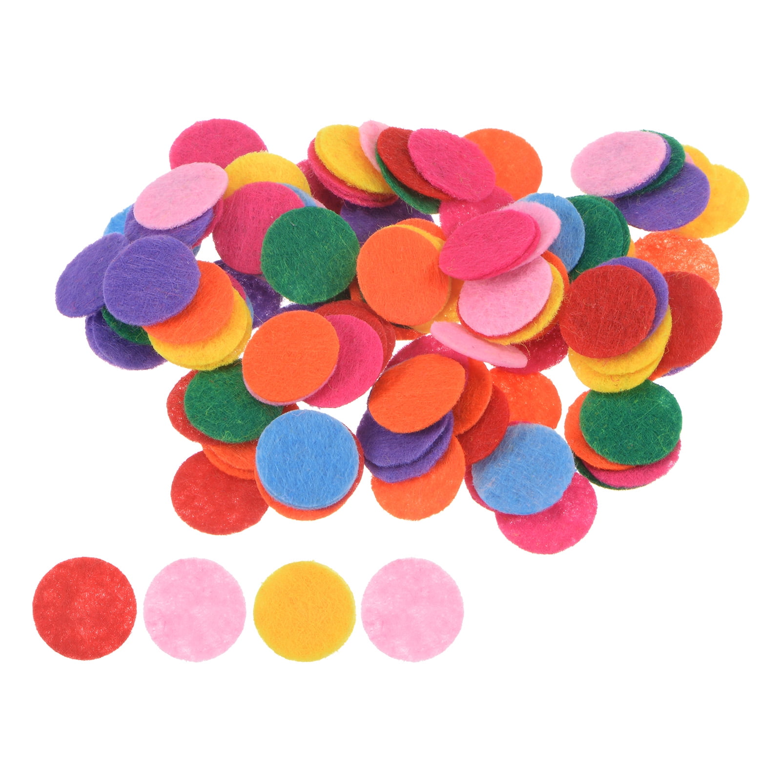 REGALWOVEN Round Felt Circles, Pre Cut Felt Craft Pads Non-Woven Mini ...