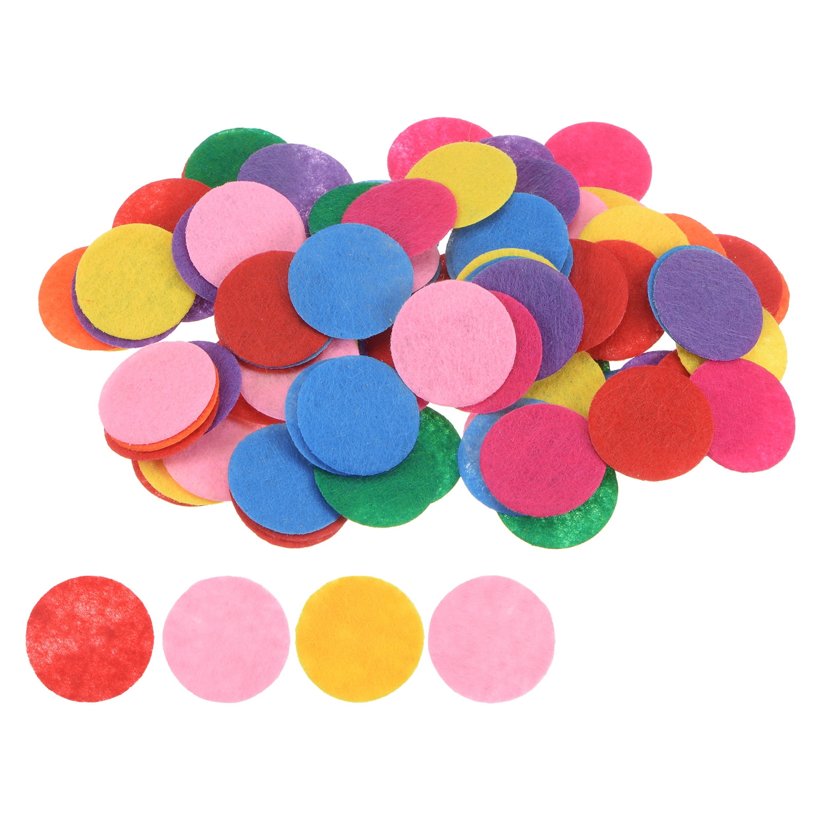 REGALWOVEN Round Felt Circles, Pre Cut Felt Craft Pads Non-Woven Mini ...
