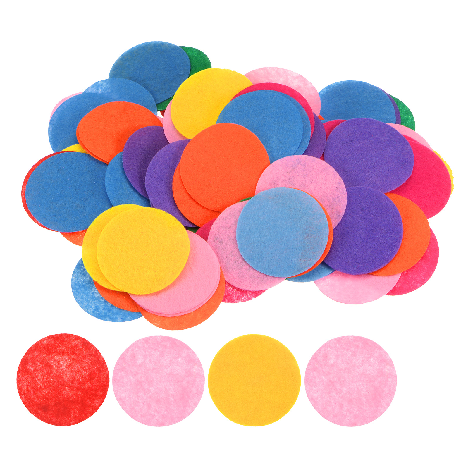 REGALWOVEN Round Felt Circles, Pre Cut Felt Craft Pads Non-Woven Mini ...