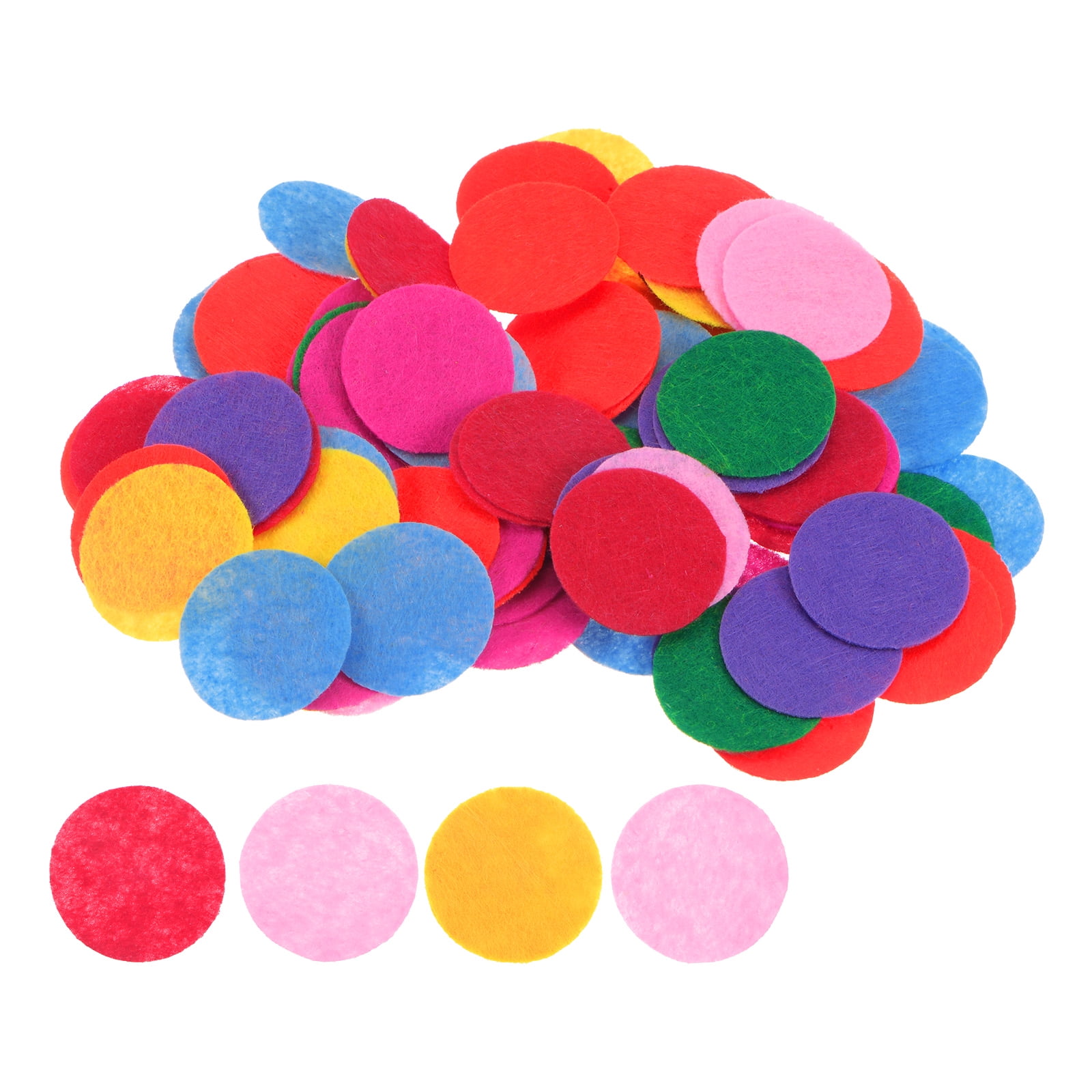REGALWOVEN Round Felt Circles Pre Cut Felt Craft Pads Non-Woven Mini ...
