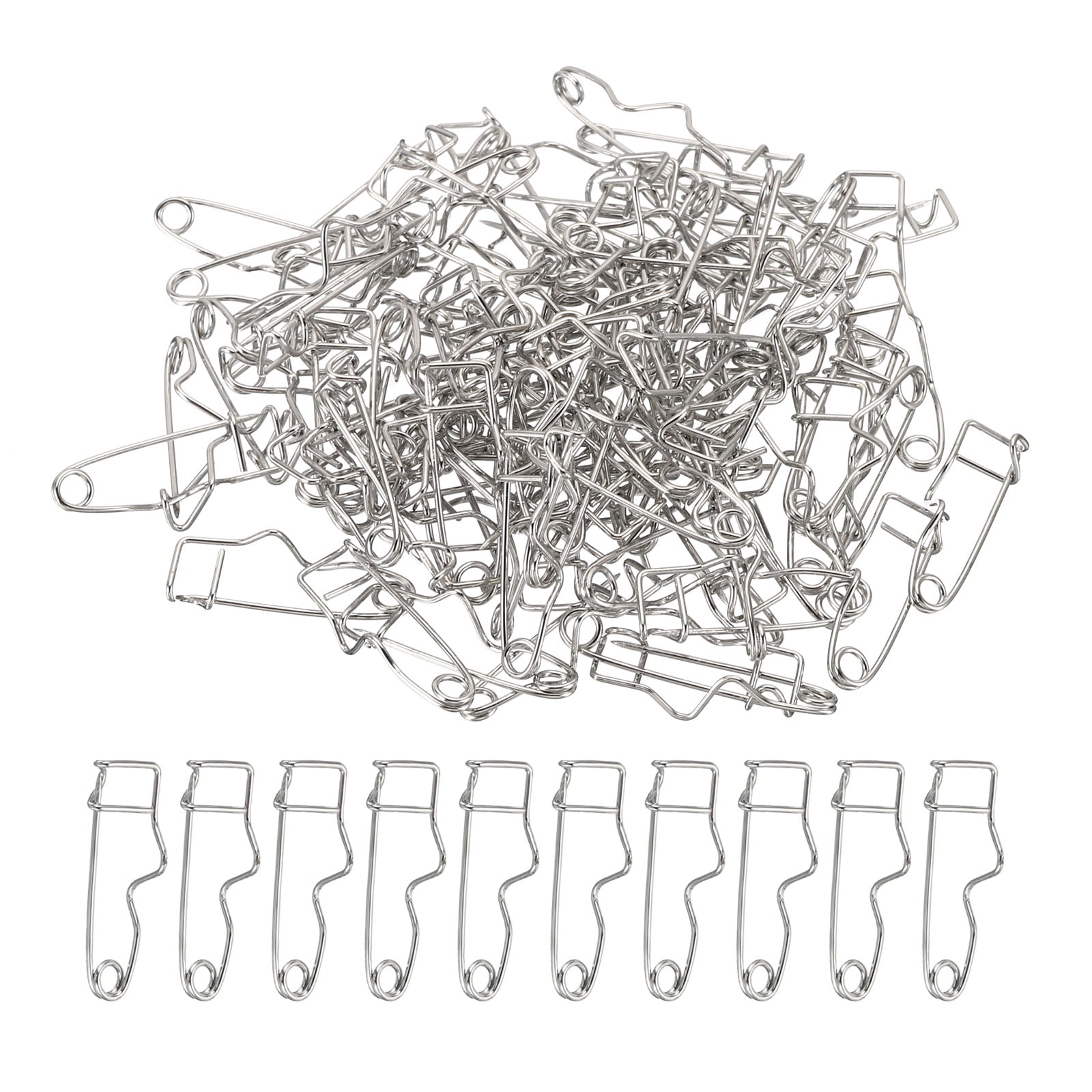 REGALWOVEN Safety Pin, Steel Wire S-Shaped Curved Pins for Cloth ...