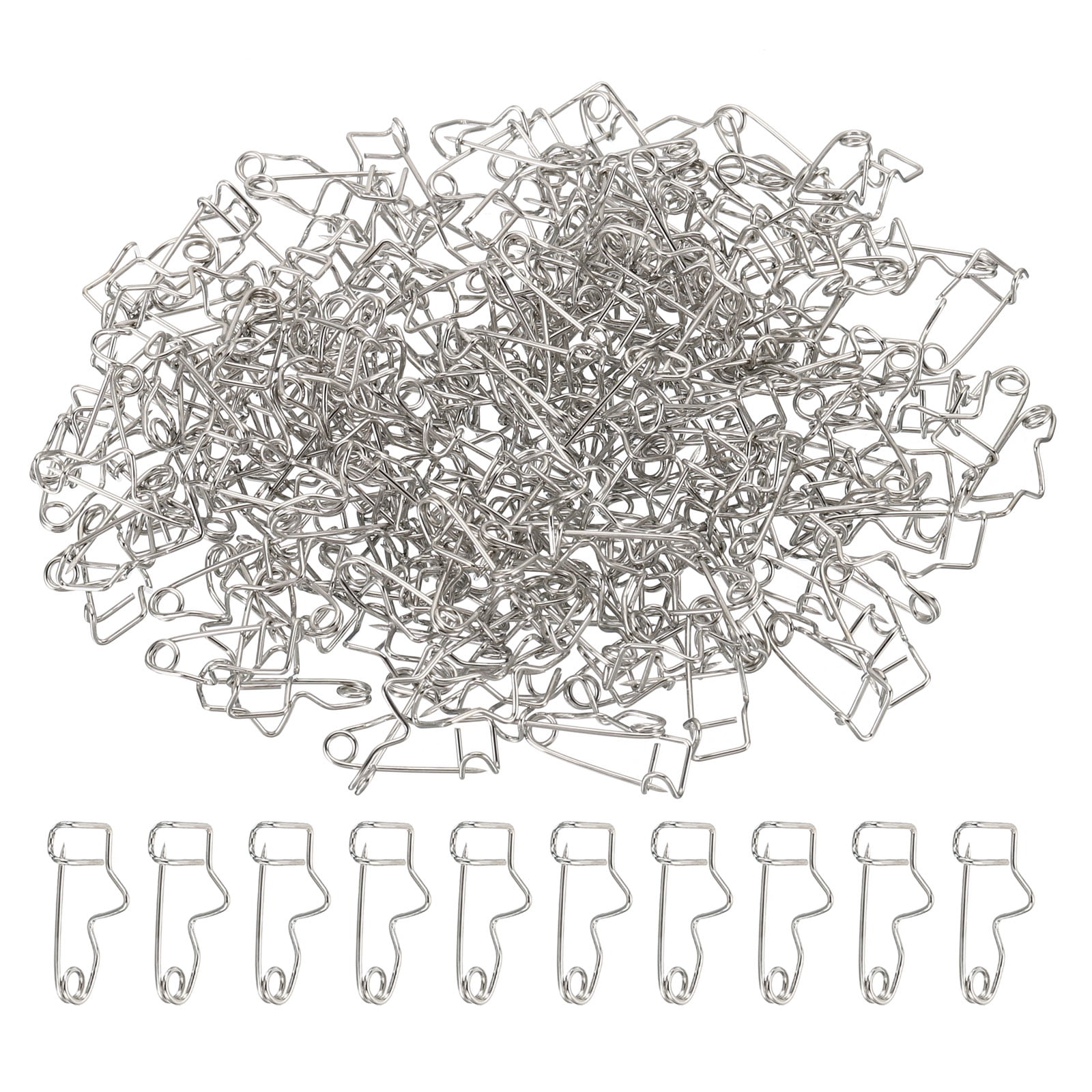 REGALWOVEN Safety Pin, Steel Wire S-Shaped Curved Pins for Crafts ...