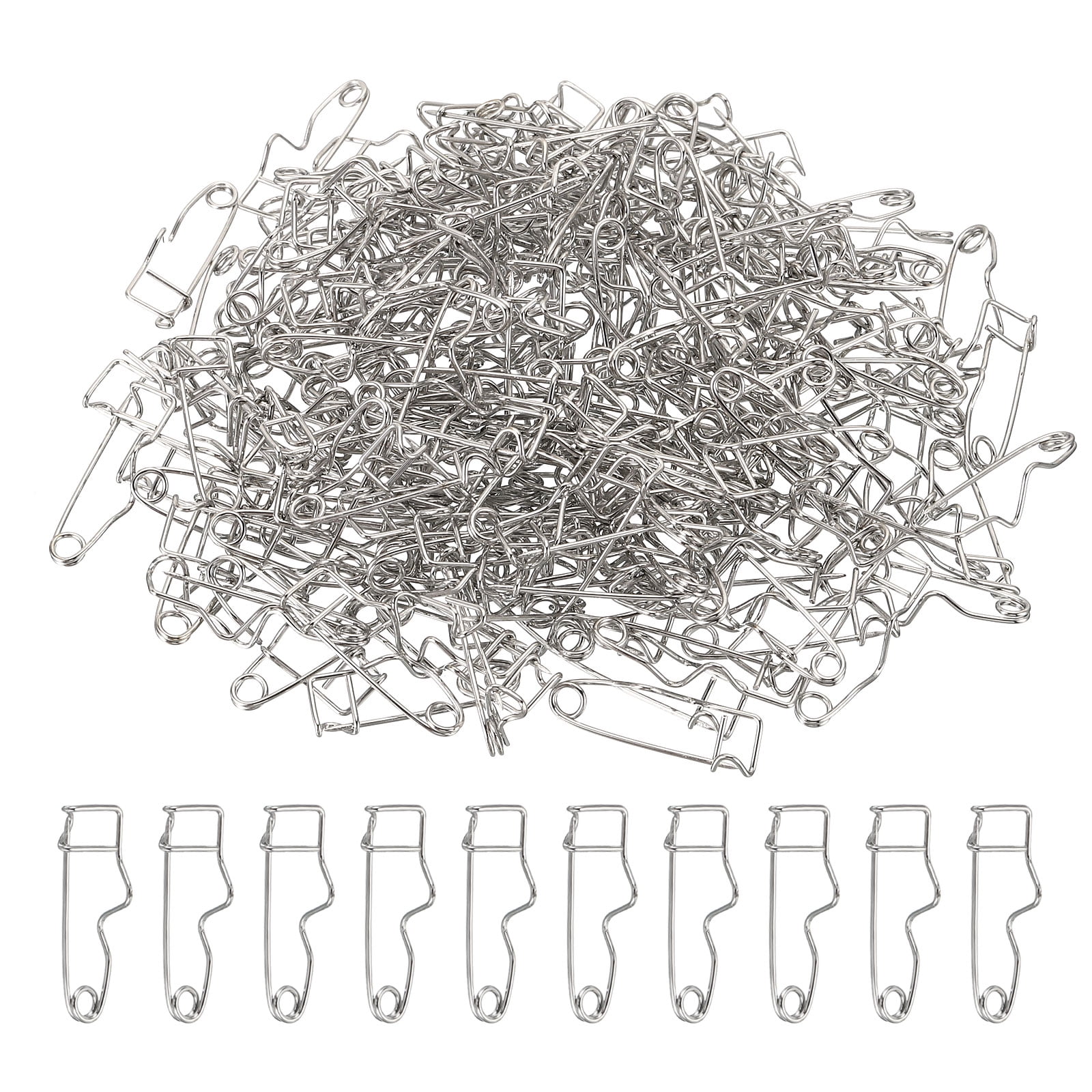 REGALWOVEN Safety Pin, Steel Wire S-Shaped Curved Pins for Crafts ...