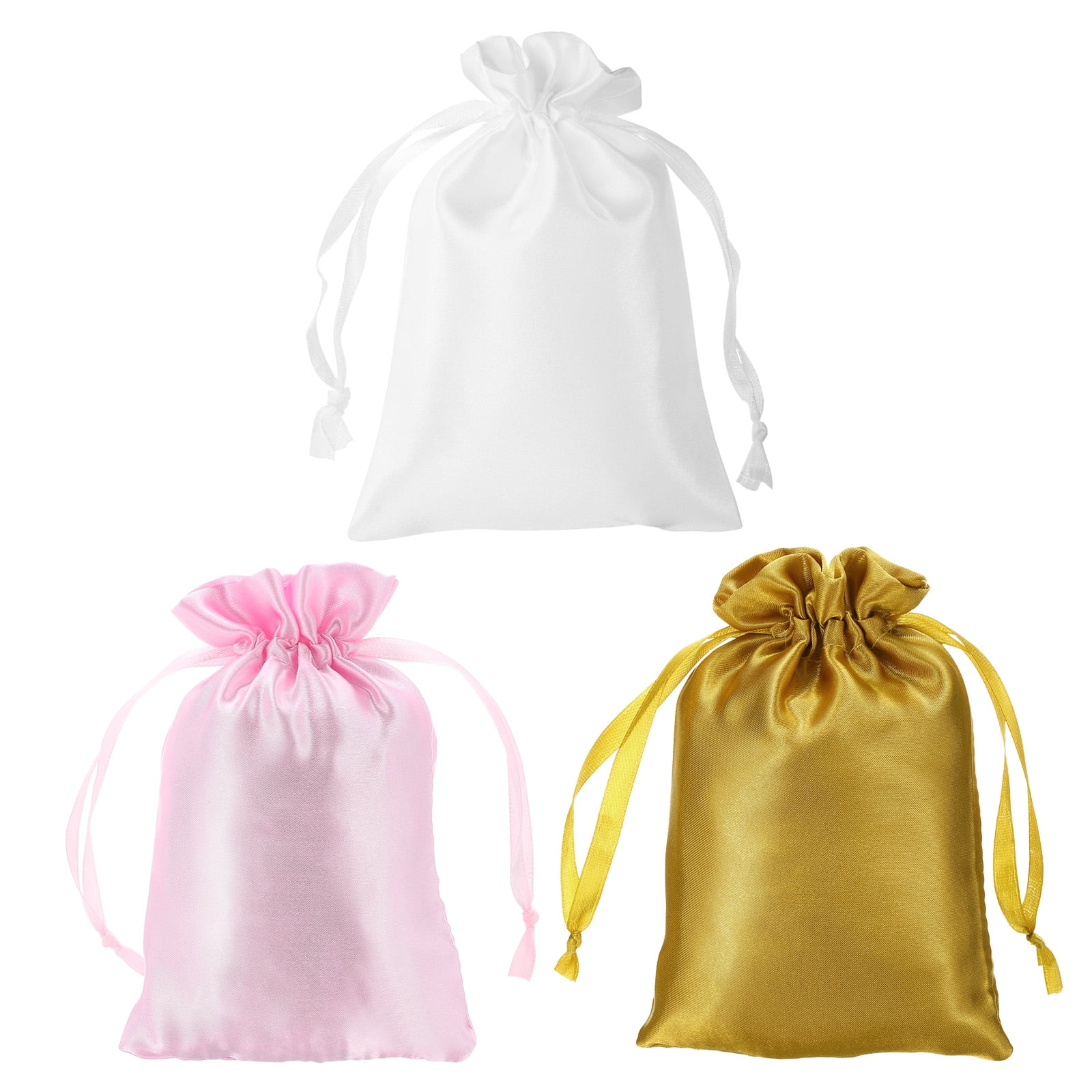 REGALWOVEN Satin Bags with Drawstring, Wedding Favor Bags Gift ...
