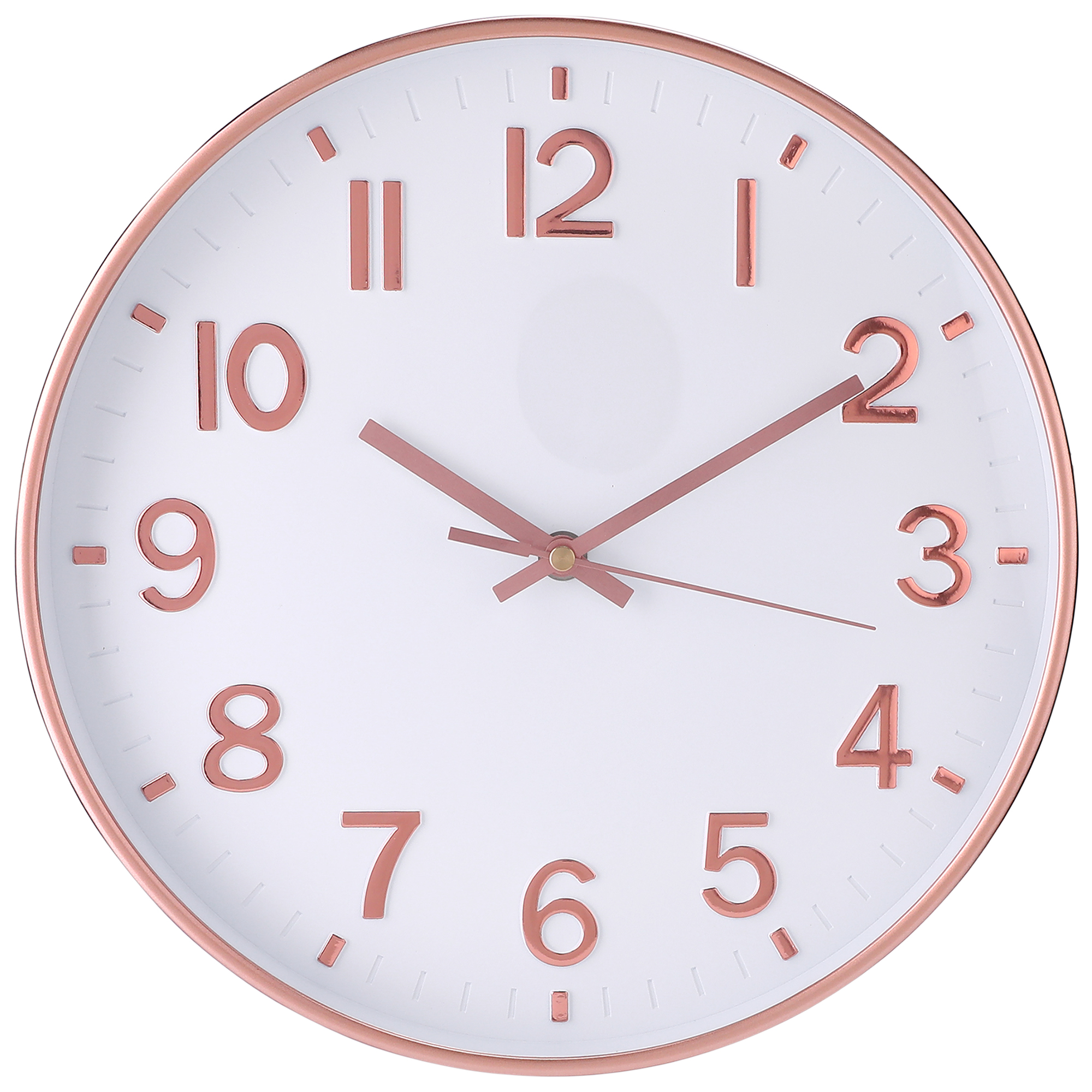 REGALWOVEN Simple Wall Clock, Big Arabic Numerals, Silent Non-Ticking ...