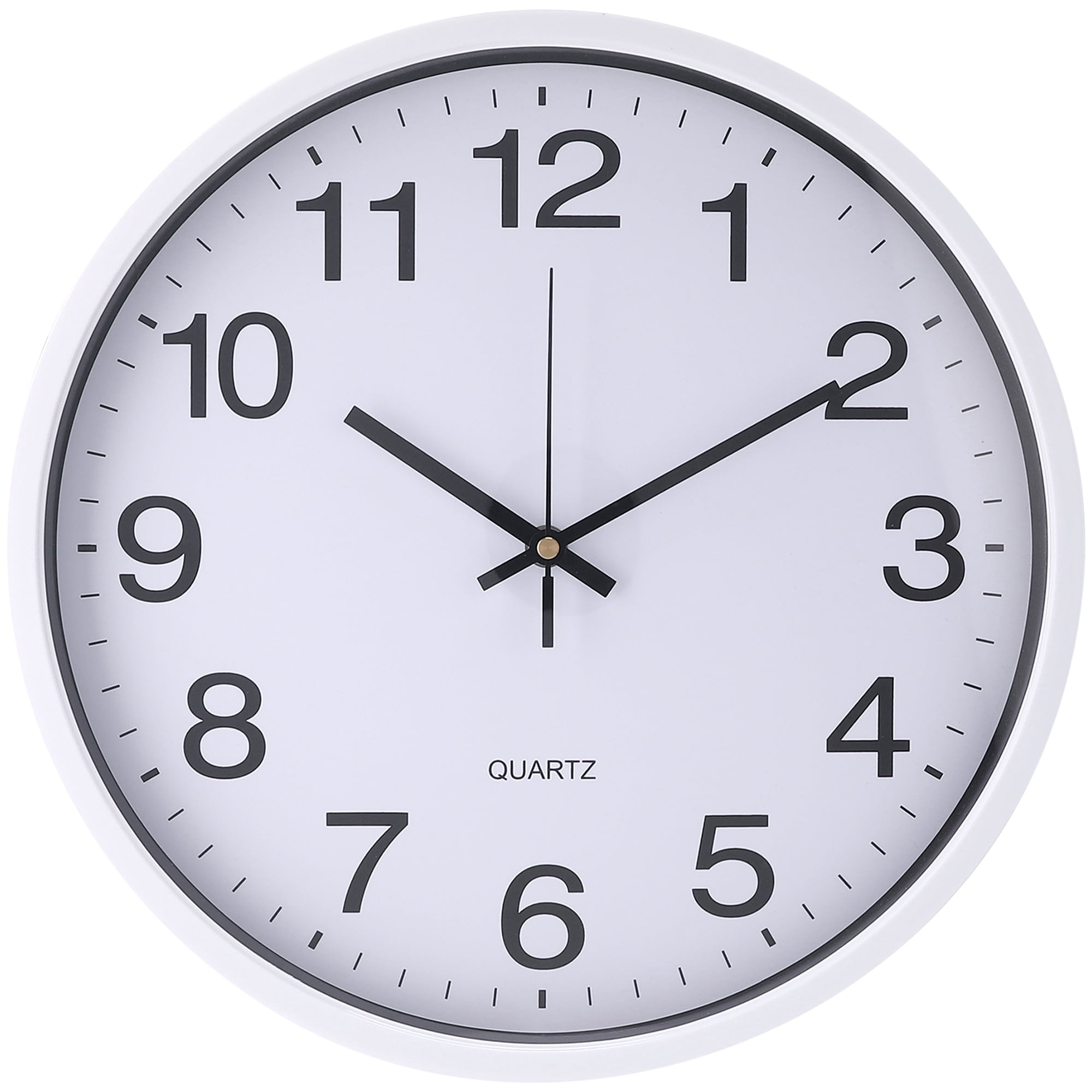 REGALWOVEN Simple Wall Clock, Big Number, Silent Non-Ticking Modern ...