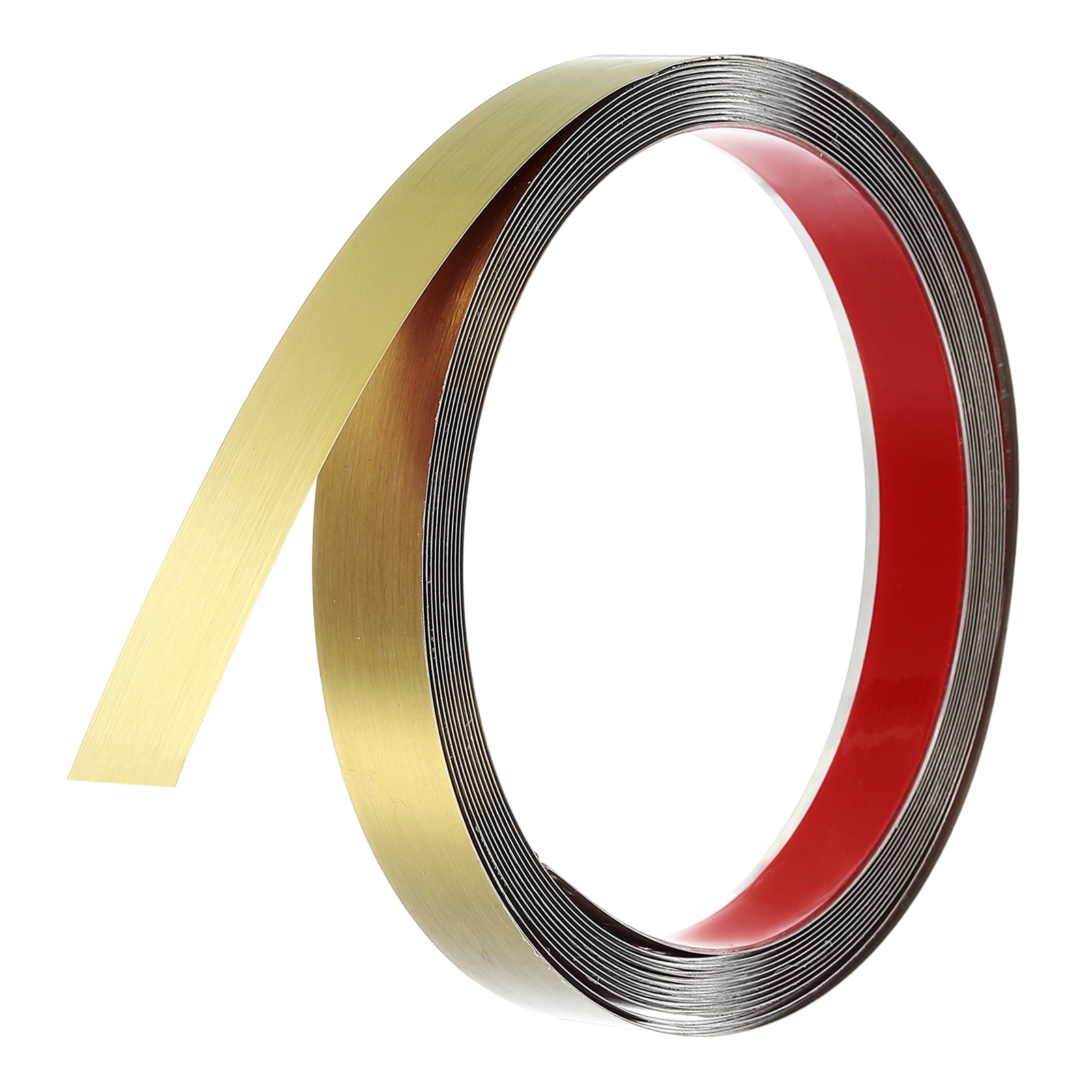 REGALWOVEN Stainless Steel Brushed Finish Strip Trim Gold 16.4ft x 0.79 ...