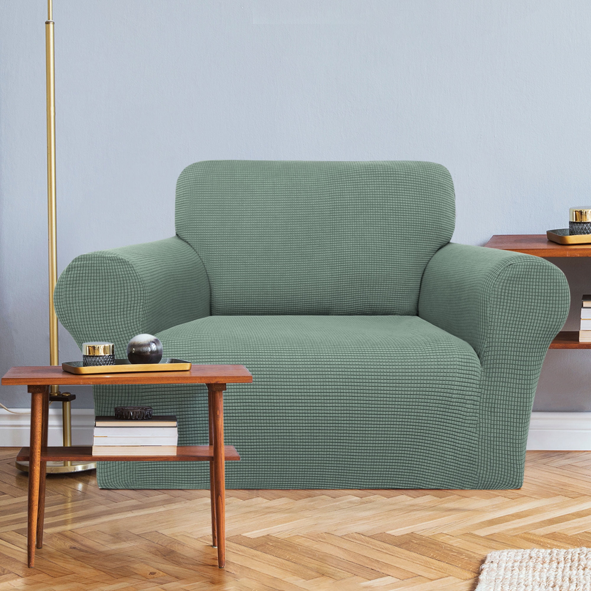 REGALWOVEN Stretch Sofa Slipcover with Elastic Bottom, 1-Piece Sofa ...