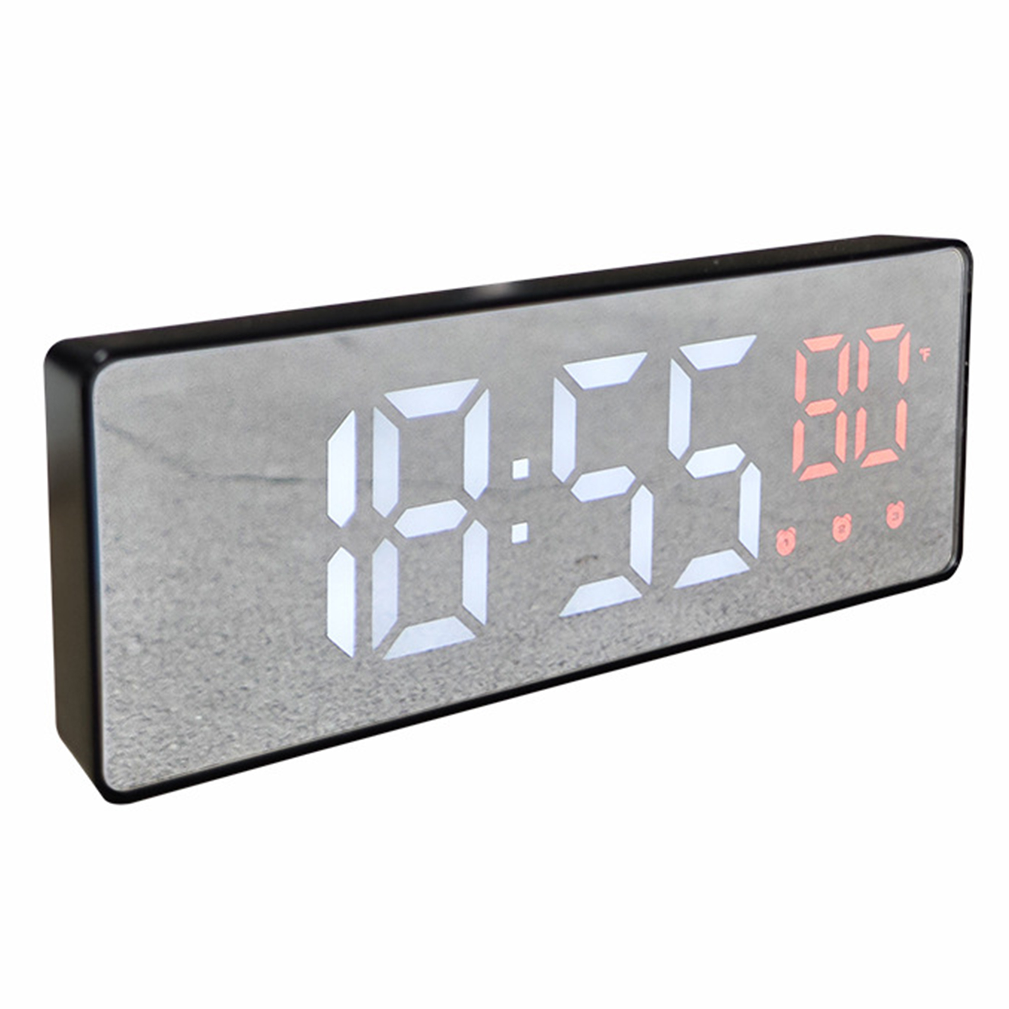 REGALWOVEN Triple Alarm Clock for Desk, Big Numbers Display, Dimmable ...