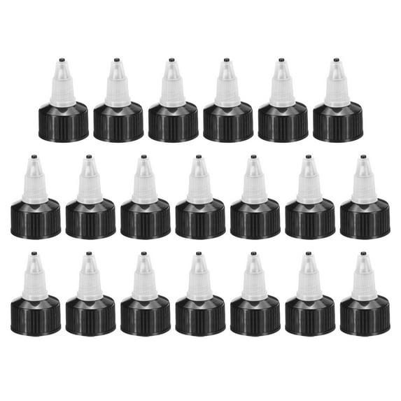 REGALWOVEN Twist Bottle Caps, Plastic Ribbed Edge Squeeze Bottle Caps ...
