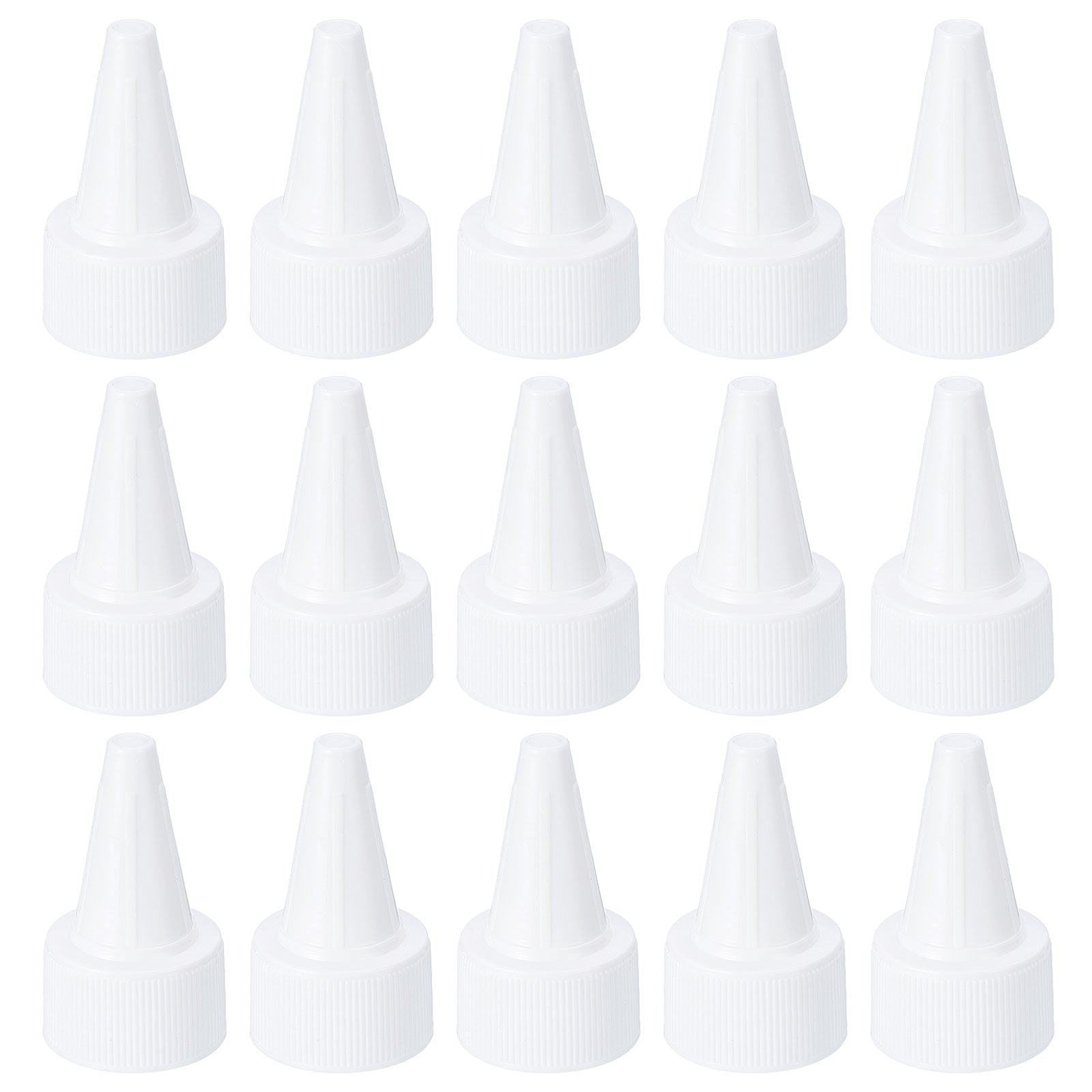 REGALWOVEN Twist Bottle Caps, Plastic Ribbed Edge Squeeze Bottle ...
