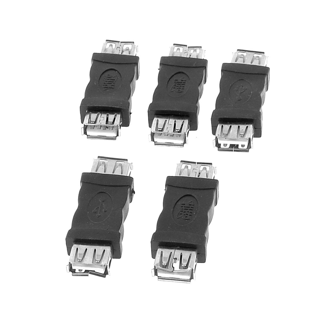 REGALWOVEN Type A USB 2.0 Female to Female F/F Dual Ports Adapter 5 Pcs ...