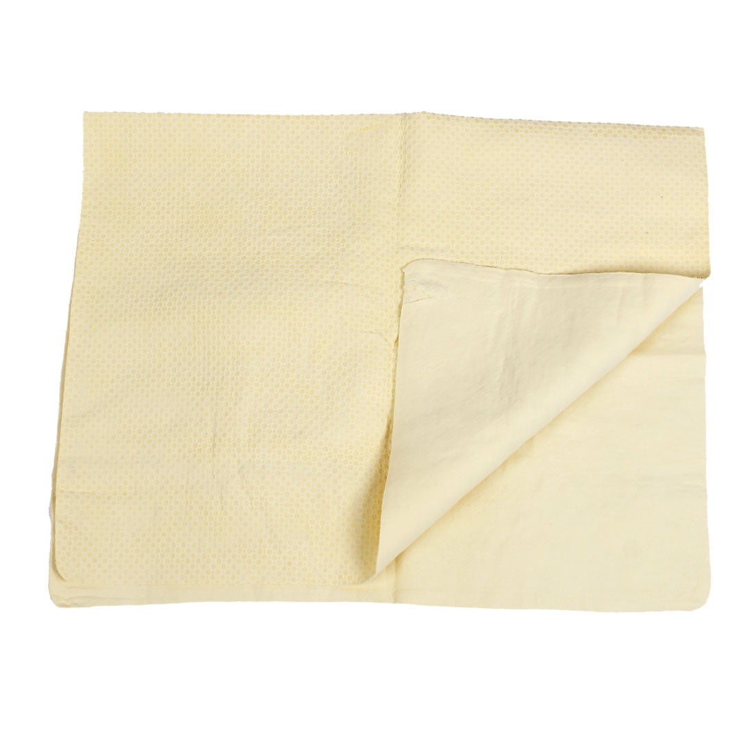 Towel Glass Clean Retangle Cham Synthetic Chamois Water Absorb Yellow ...