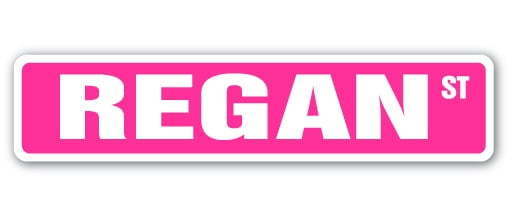 REGAN Street Sign Childrens Name Room Sign | Indoor/Outdoor | 24" Wide ...