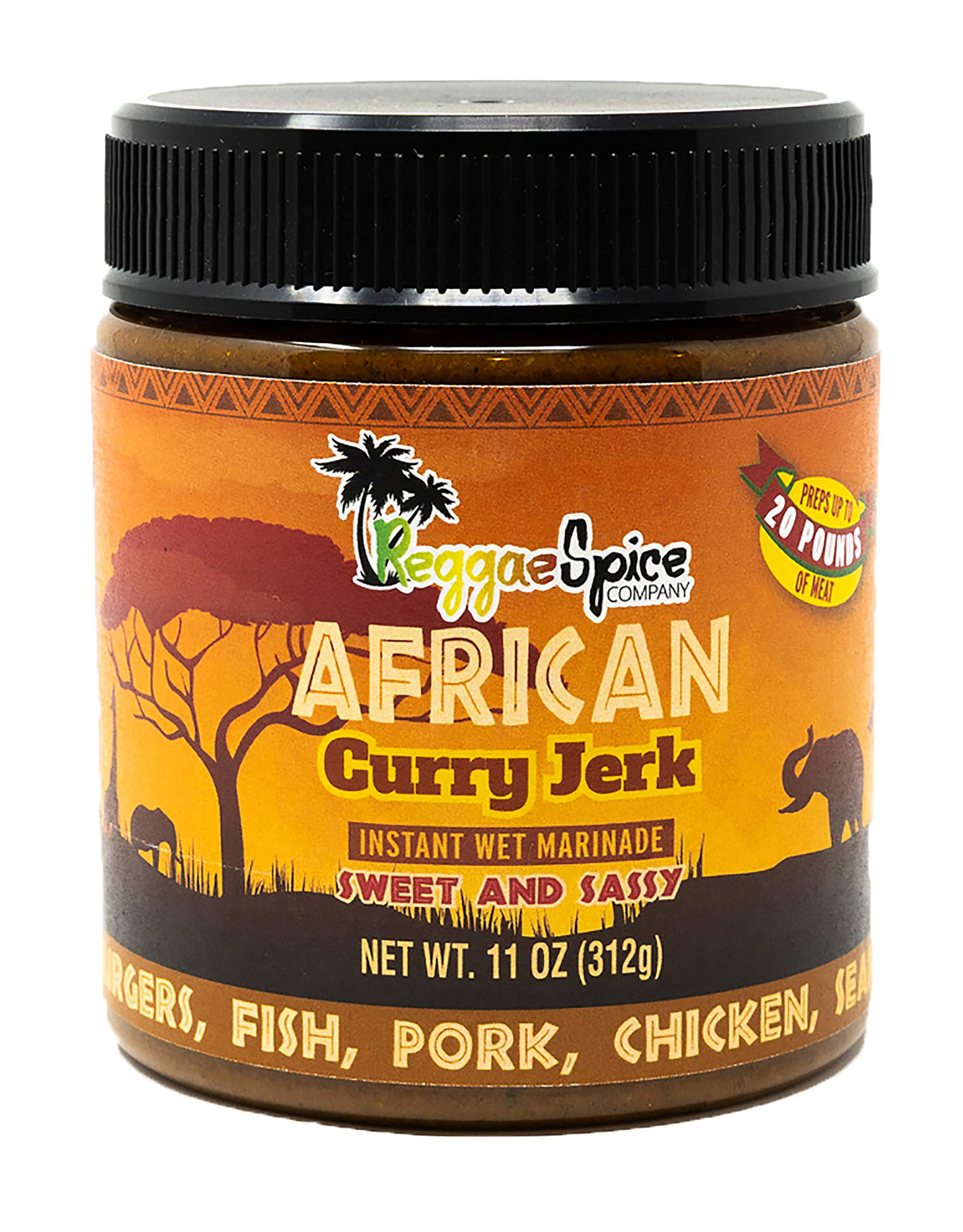 REGGAE SPICE African Curry AKF18 Jerk Seasoning Authentic Wet Rub ...