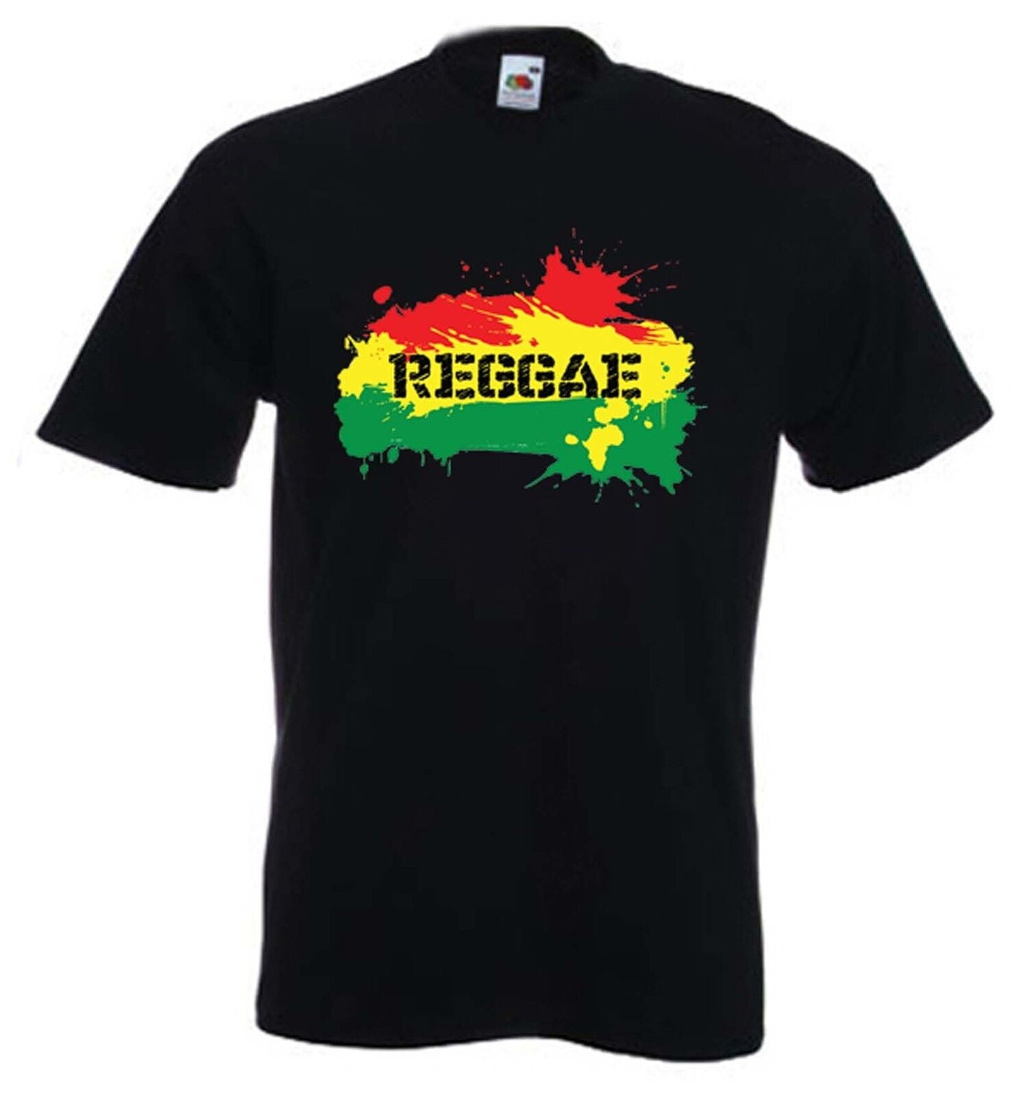 REGGAE SPLASH T-SHIRT - Rasta Bob Marley Rastafarian - Sizes Small to ...