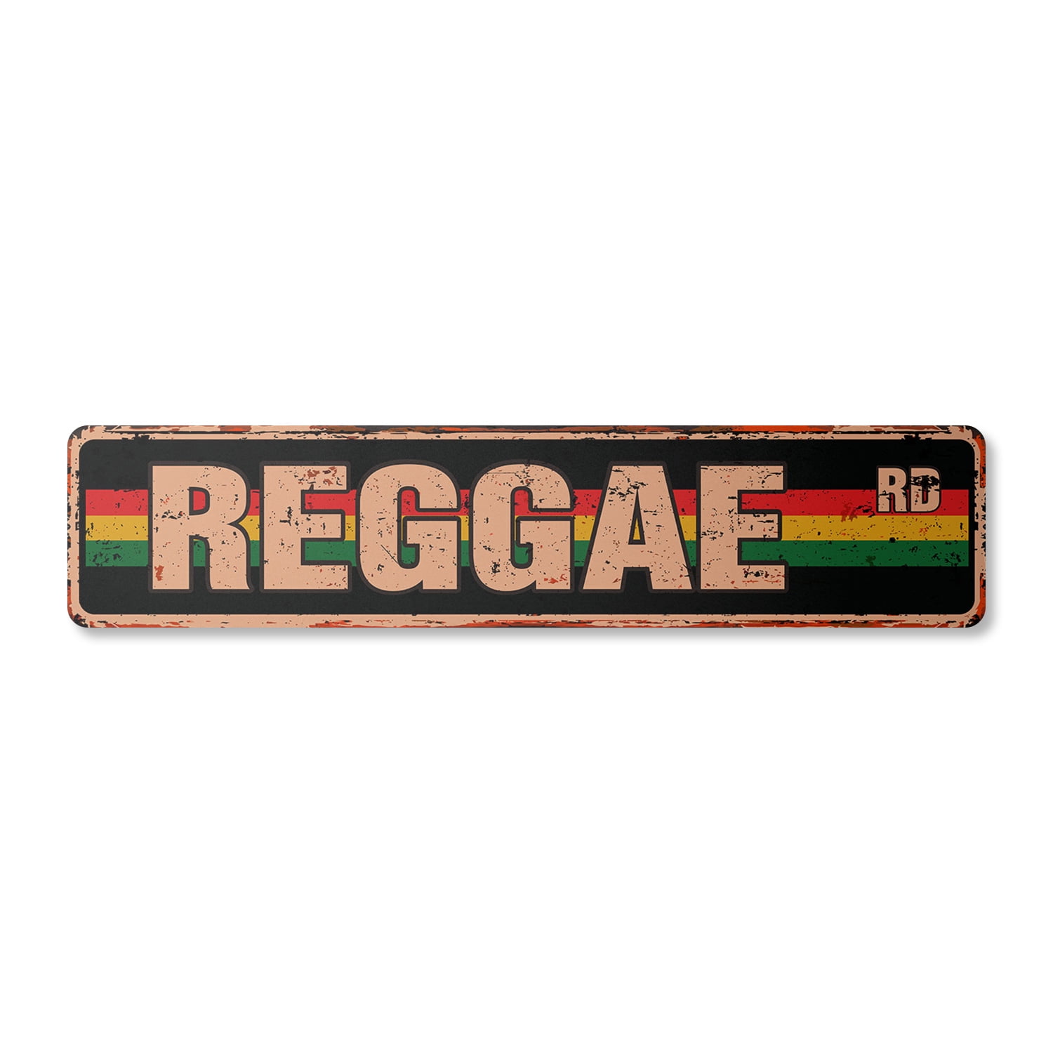 REGGAE Vintage Plastic Street Sign Childrens Name Room Sign | Indoor ...