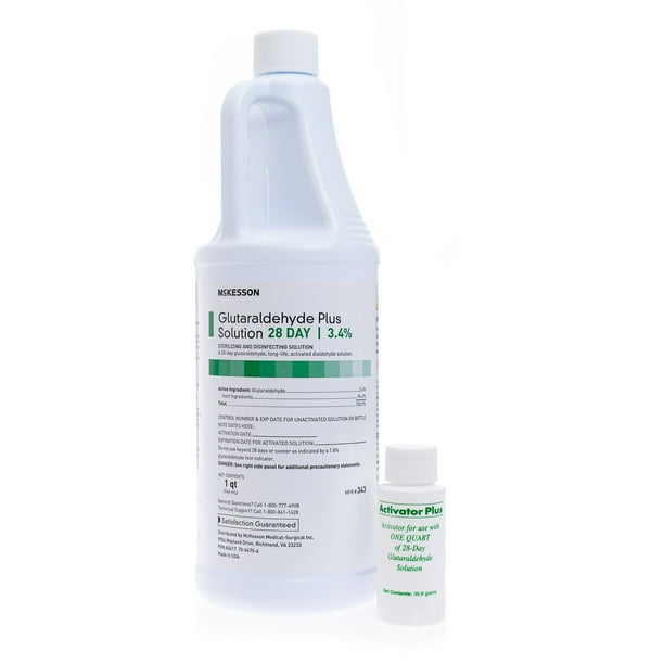 McKesson Glutaraldehyde Plus 3.4% - 28 Day Formula - High-Level ...