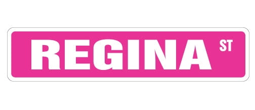 REGINA Street Sign Childrens Name Room Sign | Indoor/Outdoor | 30" Wide ...