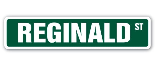 REGINALD Street Sign Childrens Name Room Sign | Indoor/Outdoor | 30 ...