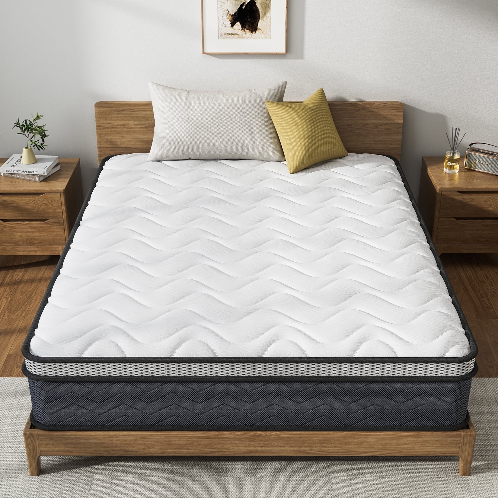 REGOSS Twin Mattress 10 inch - Hotel-Collection Hybrid Mattress for ...