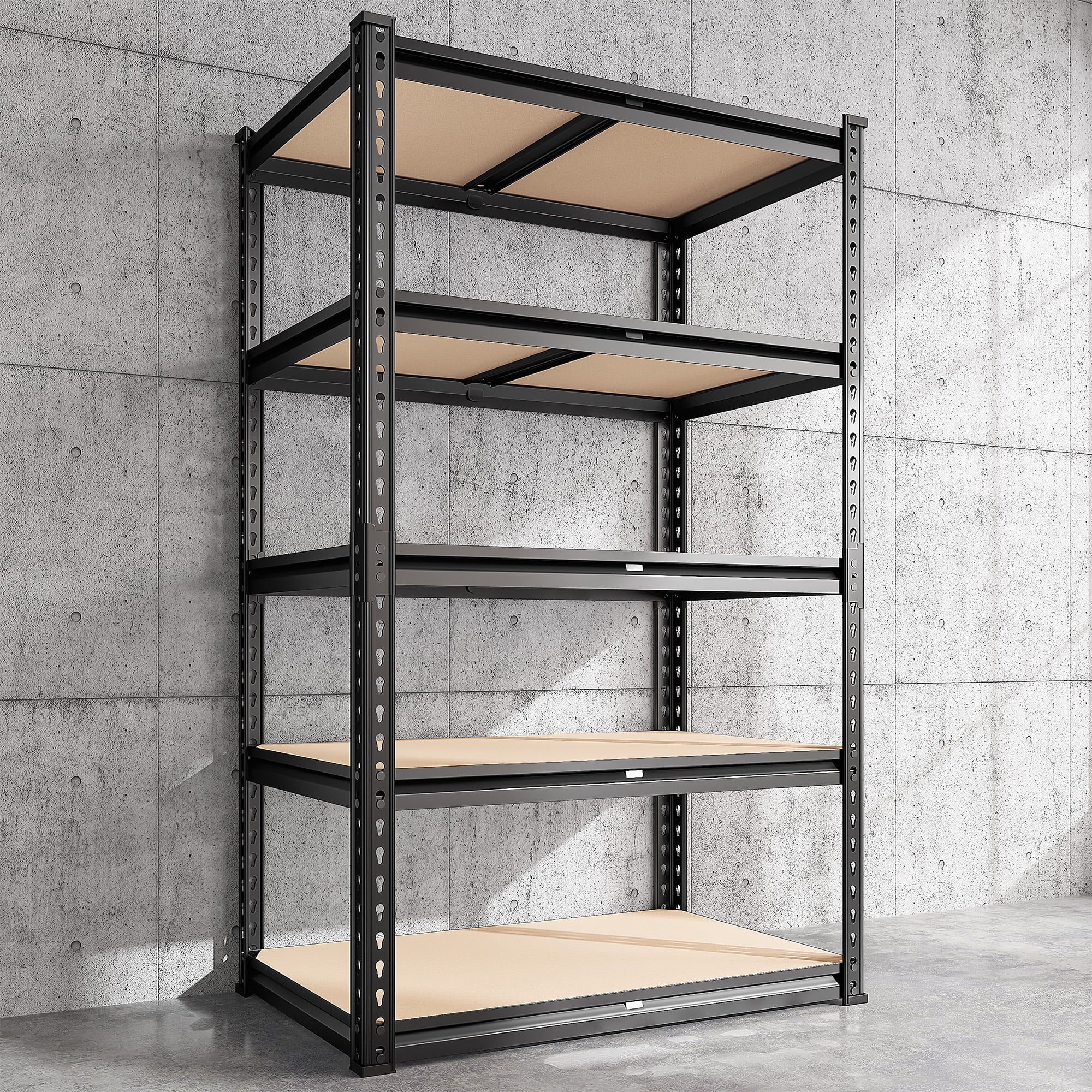 REIBII 2000LBS Garage Shelving 5-Shelf Boltless Storage Shelf Unit ...