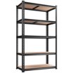 "BENTISM 5-Tier Heavy Duty Steel Unit, Adjustable Garage Rack, 12""D x ...