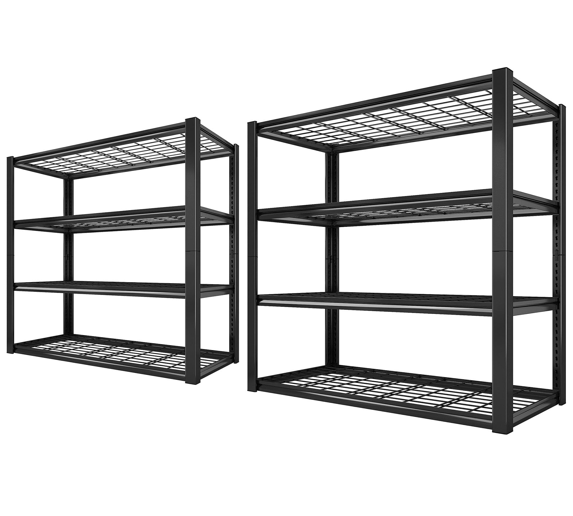 REIBII 2200LBS Steel Shelf Garage Shelving Units, Heavy Duty 4-Tier ...