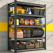 "REIBII 60"" W Heavy Duty Garage Shelving, 3000LBS, Adjustable 5 Tier ...