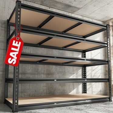 Costway 2 PC 71'' Heavy Duty Utility Organizer, Steel Metal Garage Rack ...