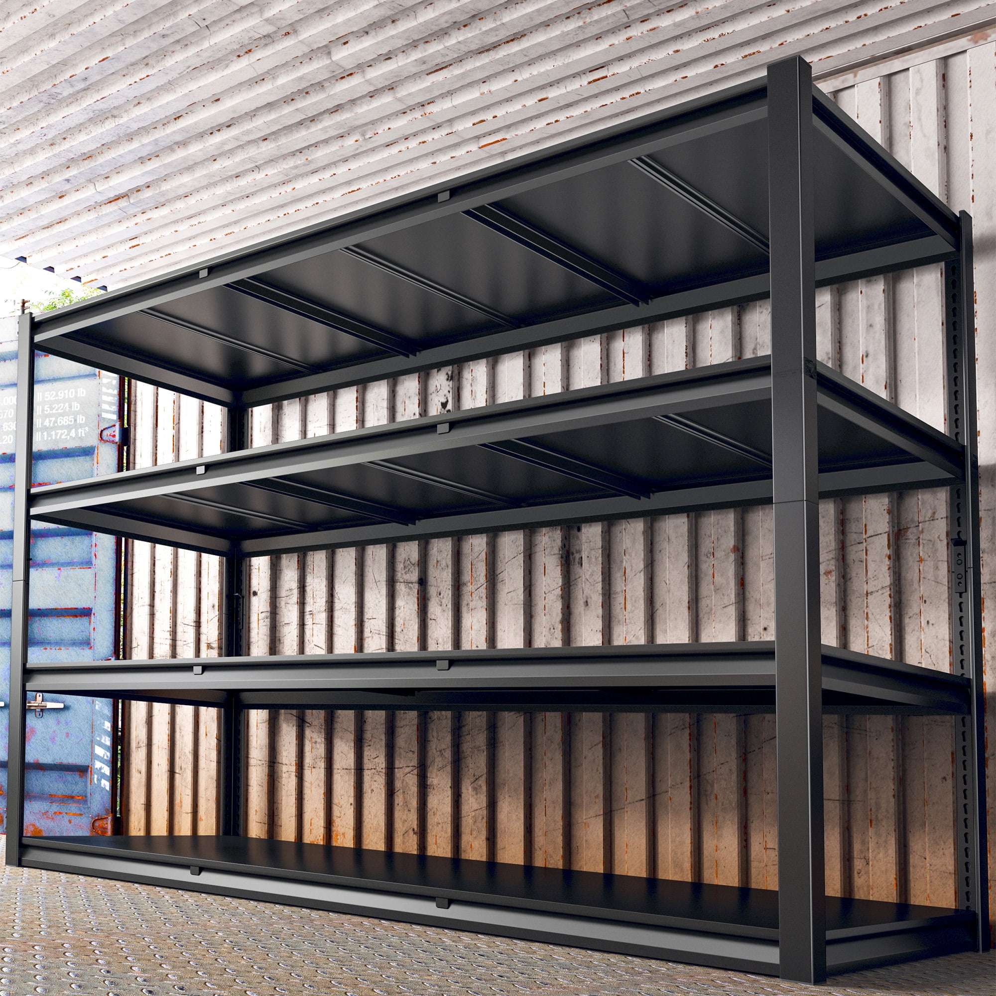 REIBII 60" W Garage Shelving Heavy Duty Storage Shelves 2650LBS ...