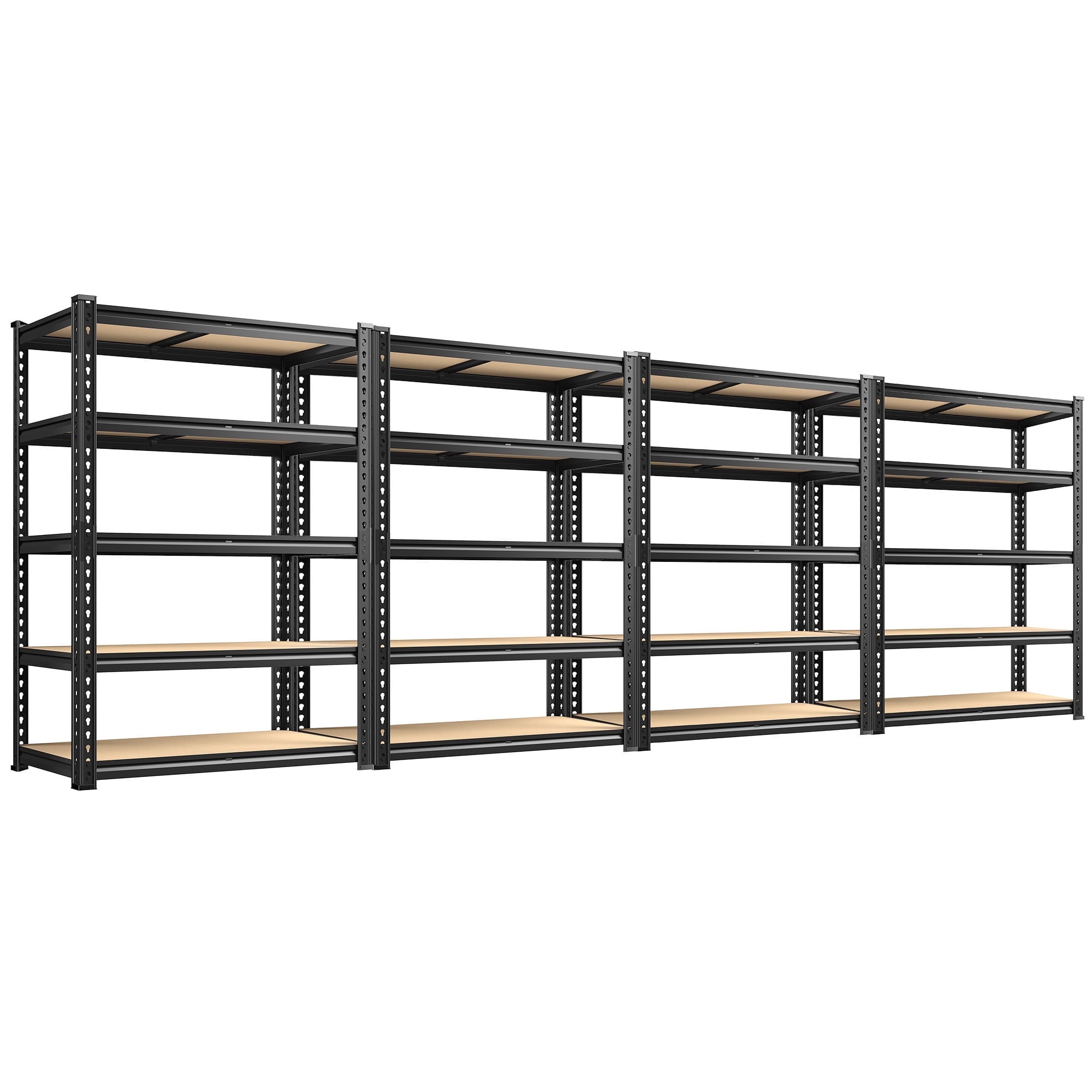 REIBII 72"H 5-Tier Garage Shelving 2100LBS Adjustable Shelf, Boltless ...