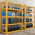 REIBII 72" H Garage Shelving Heavy Duty 5-Tier Storage Shelves Metal ...