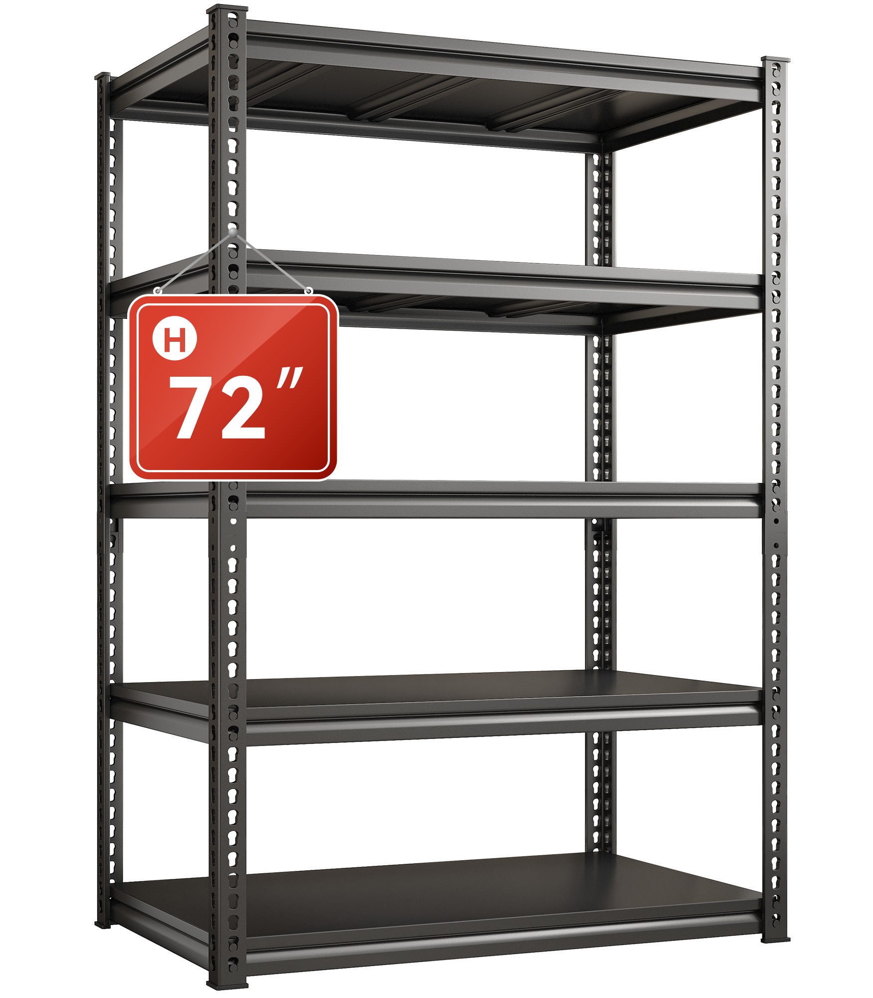 BENTISM Storage Shelving Unit 5-Tier Adjustable 36"W x 16"D x 72"H ...