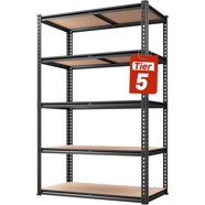 REIBII Large 40" Steel Garage Shelving, Heavy Duty Adjustable Storage ...