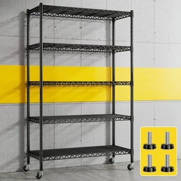 Dkelincs 6 Tier Wire Shelving Unit with Wheels Adjustable Metal Storage Shelves 6000 lbs NSF ...