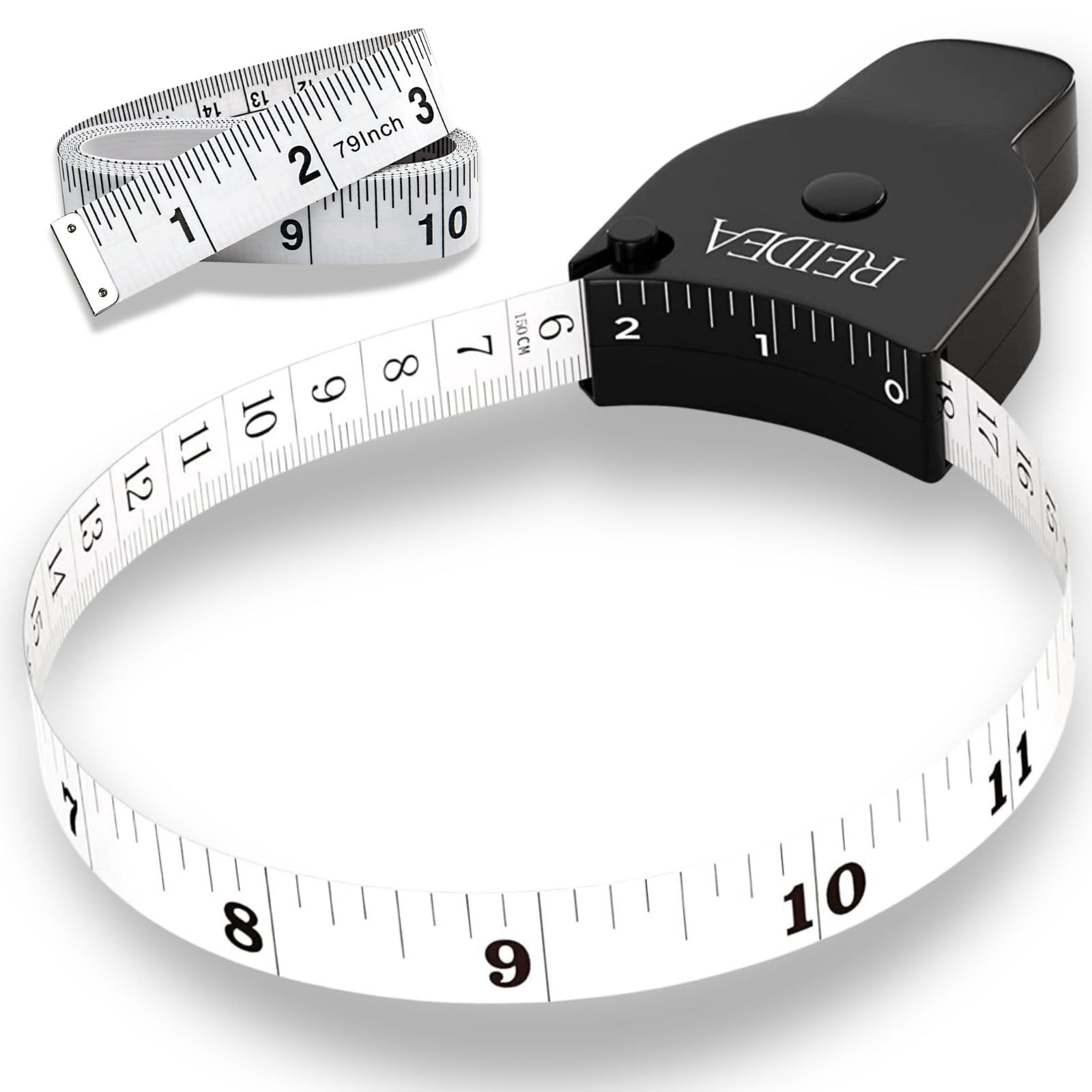 REIDEA Body Measure Tape 60in (150cm), Lock Pin Push-Button Retract ...