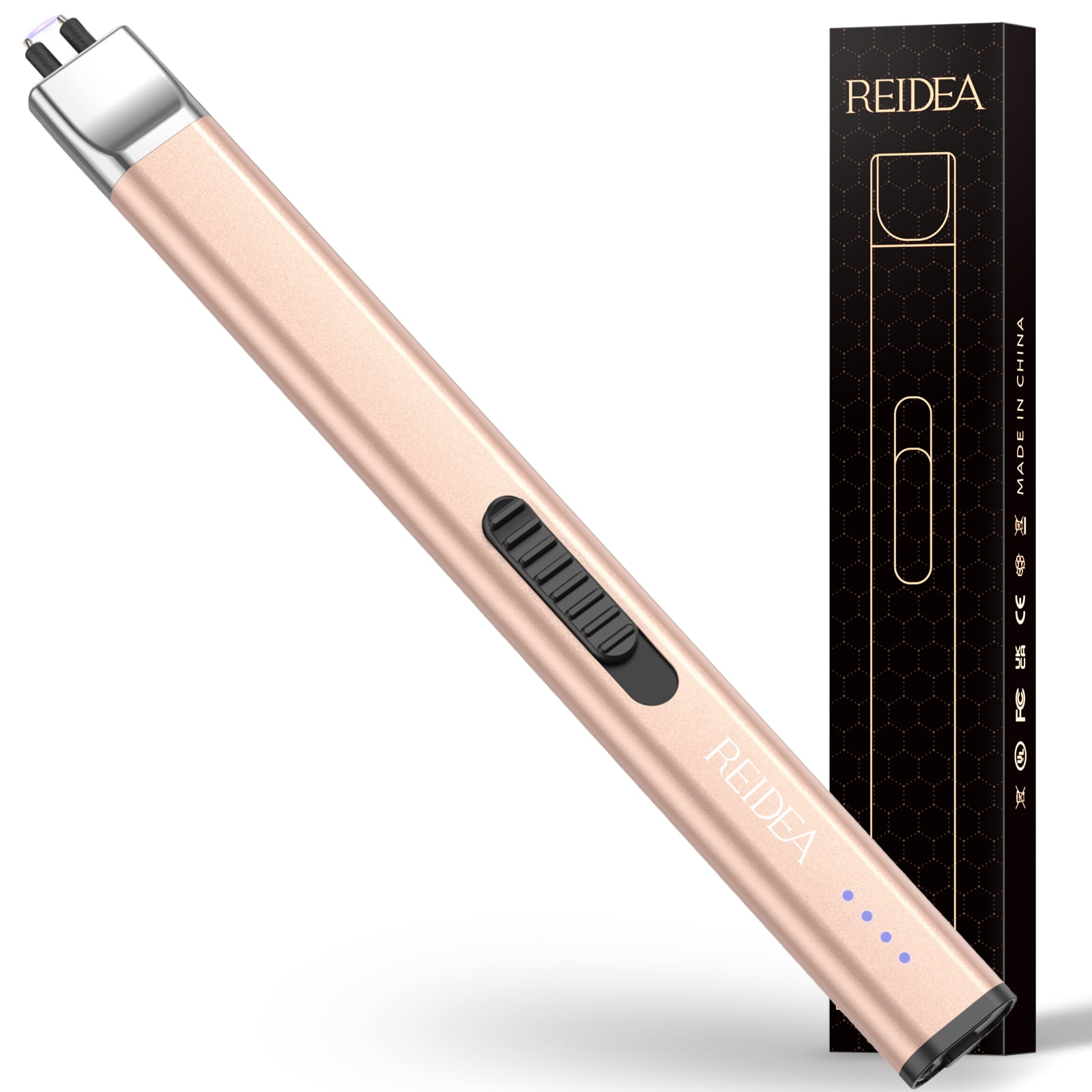 REIDEA R1 Electronic Candle Lighter Flat Lighter, Windproof Flameless ...