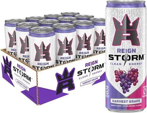 REIGN Storm, Harvest Grape, Fitness & Wellness Energy Drink, 12 Fl Oz (Pack of 12) - Walmart.com