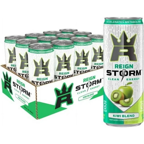 REIGN Storm, Kiwi Blend, Energy Drink, 12 Oz Can - Walmart.com