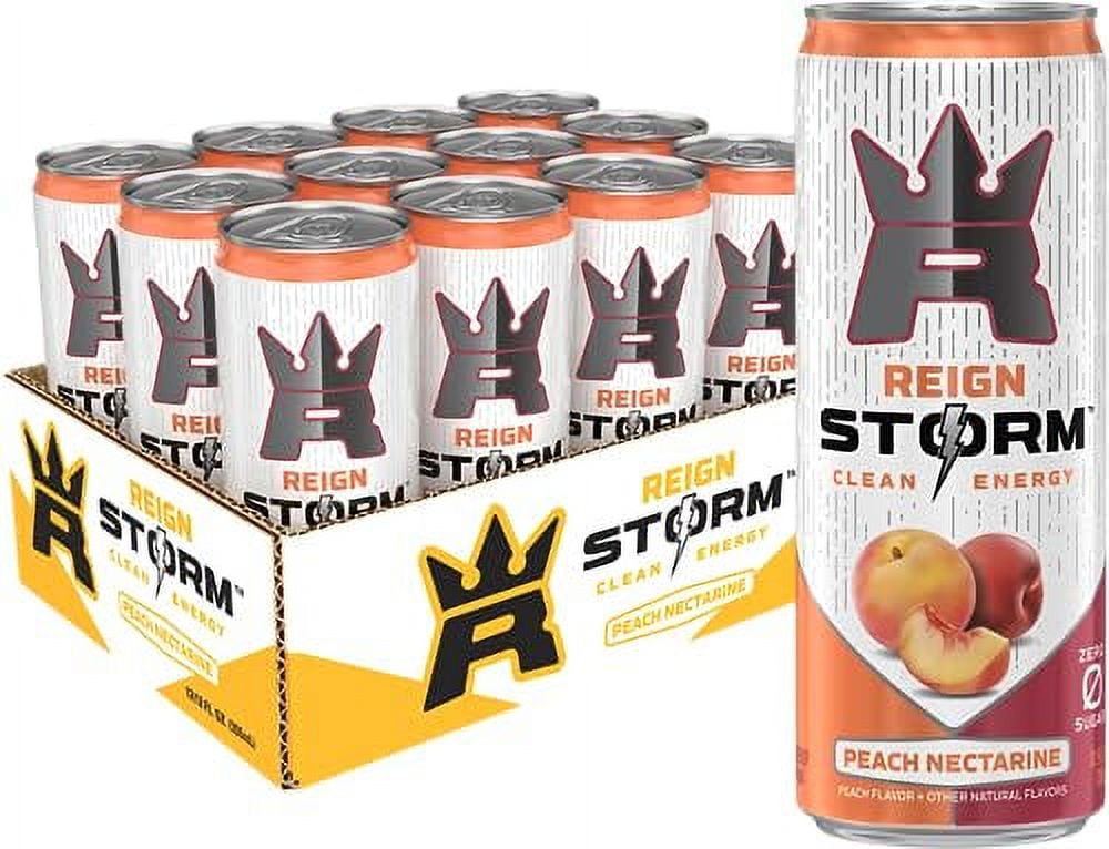 Reign Total Body Fuel, Peach Nectarine Energy Drink, 12 Fl Oz, Pack of ...