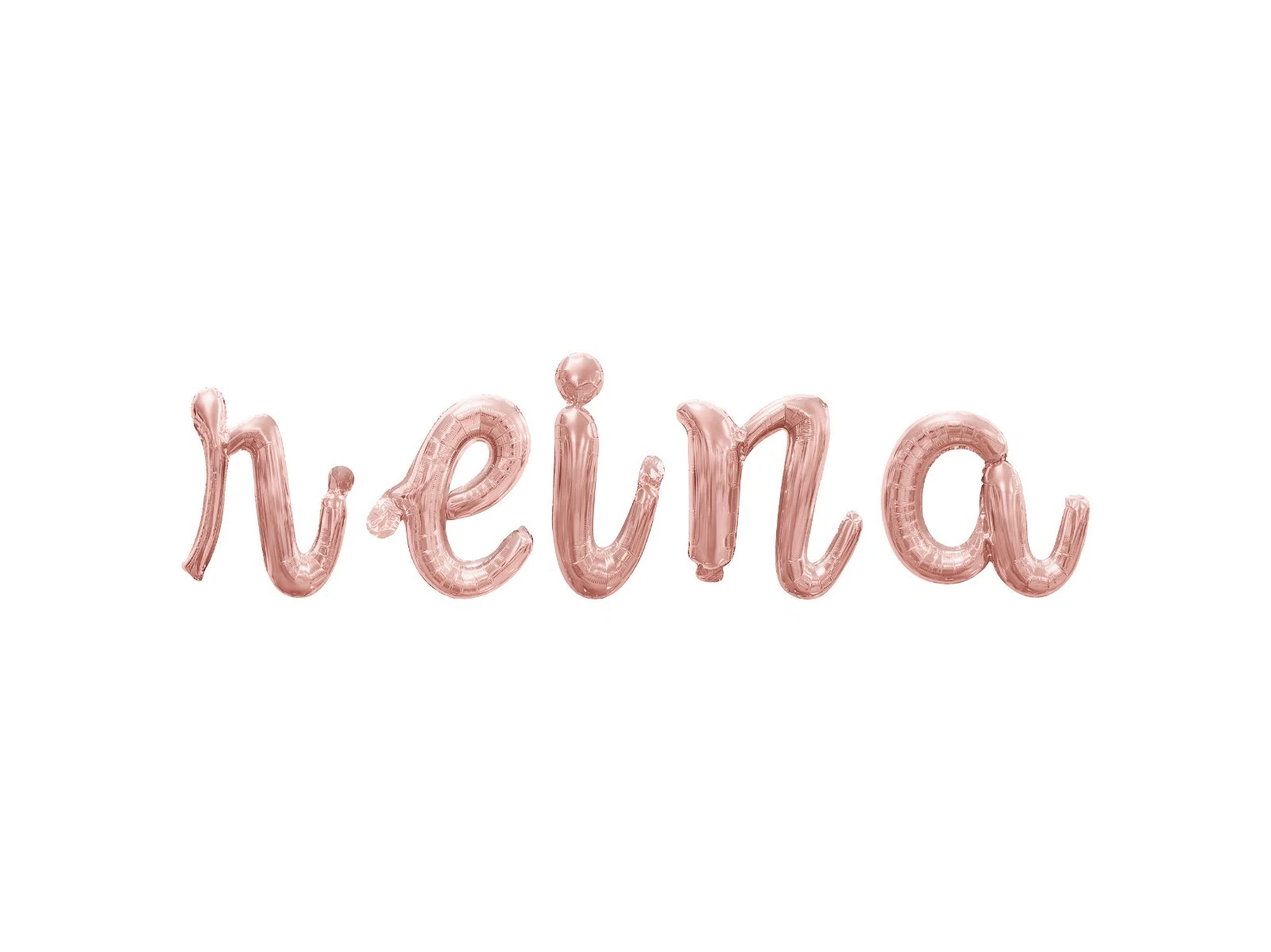 REINA Cursive Letter Balloon Banner - Birthday Party Decorations ...